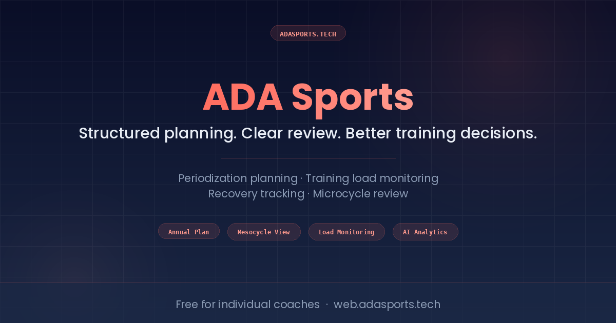 ADA Sports — High Performance Infrastructure for National Federations ...